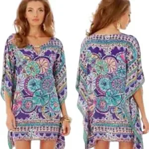 Lilly Pulitzer | Dresses | Lilly Pulitzer Lindamarie Silk Beach Plum ...